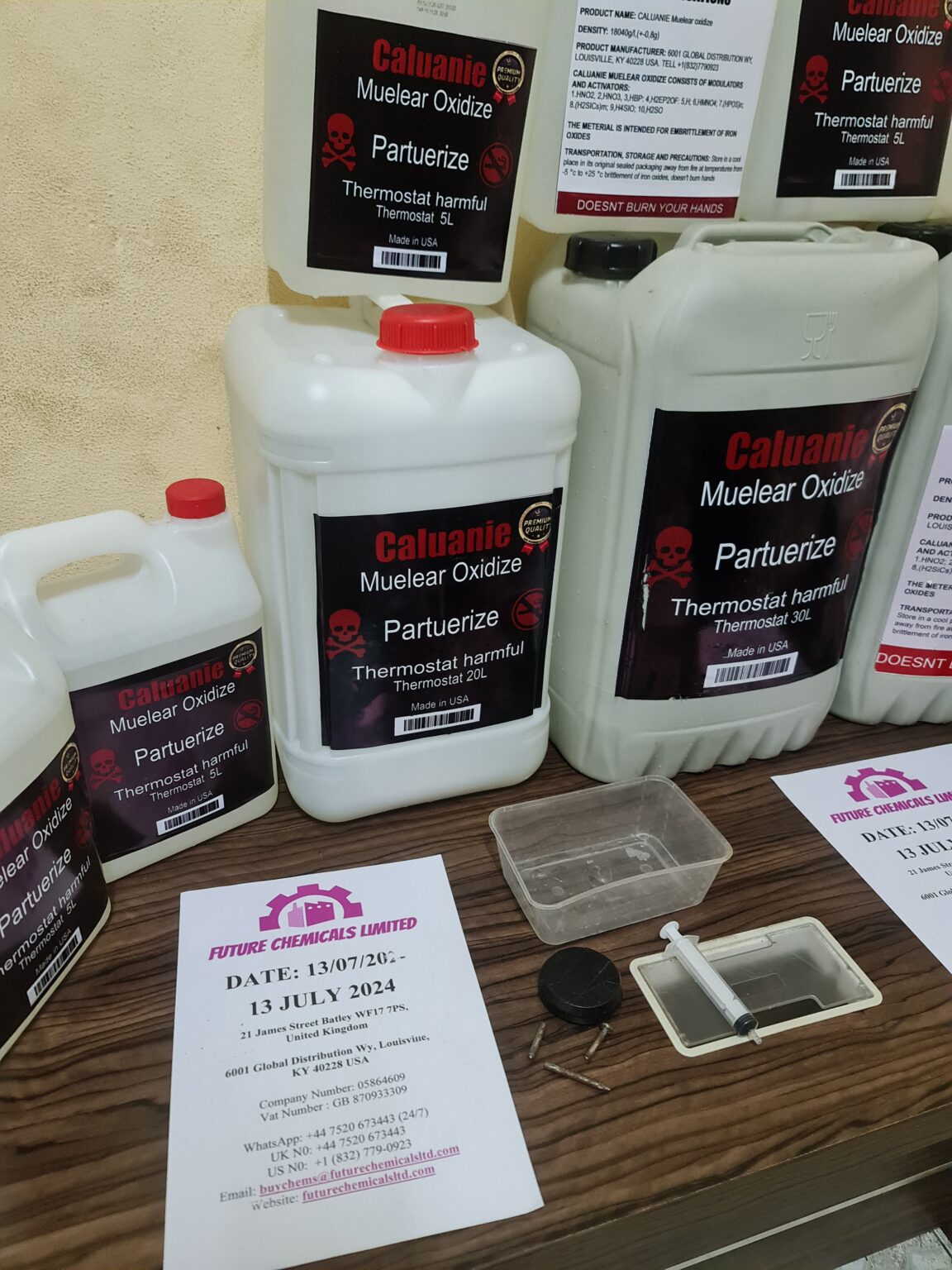 Buy US Made Caluanie Muelear Oxidize for Crushing Metals,