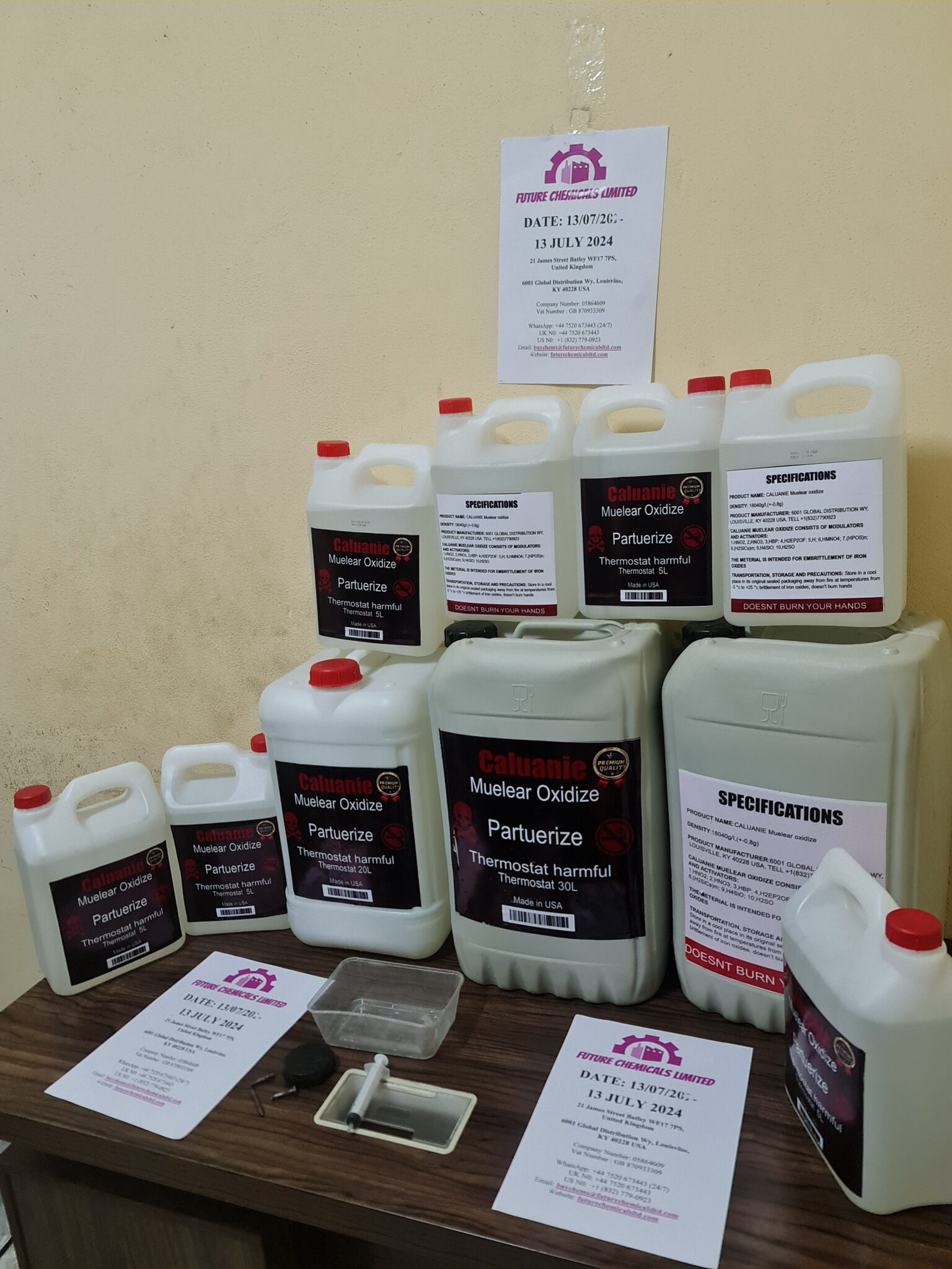 Buy US Made Caluanie Muelear Oxidize for Crushing Metals,